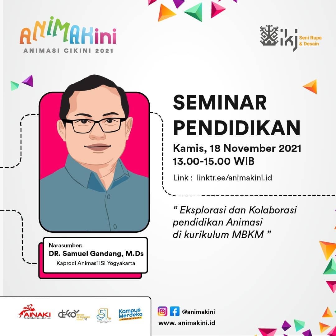 Dosen Prodi Animasi ISI Yogykarta Menjadi Narasumber Seminar Pendidikan ...