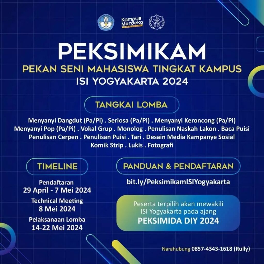 ISI Yogyakarta Selenggarakan Pekan Seni Mahasiswa Tingkat Kampus Tahun ...