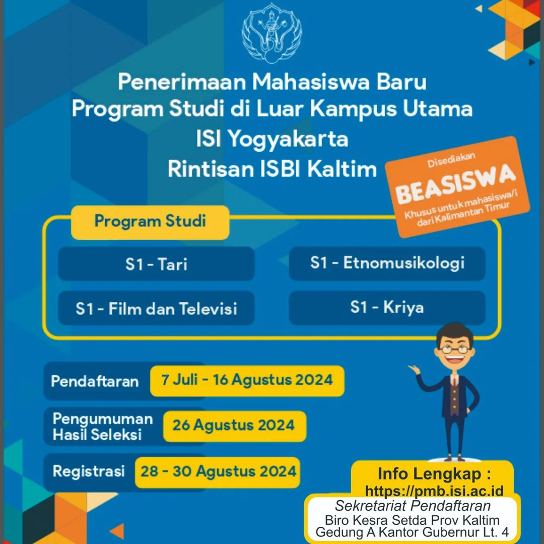 Penerimaan Mahasiswa Baru Program Studi di Luar Kampus Utama ISI ...
